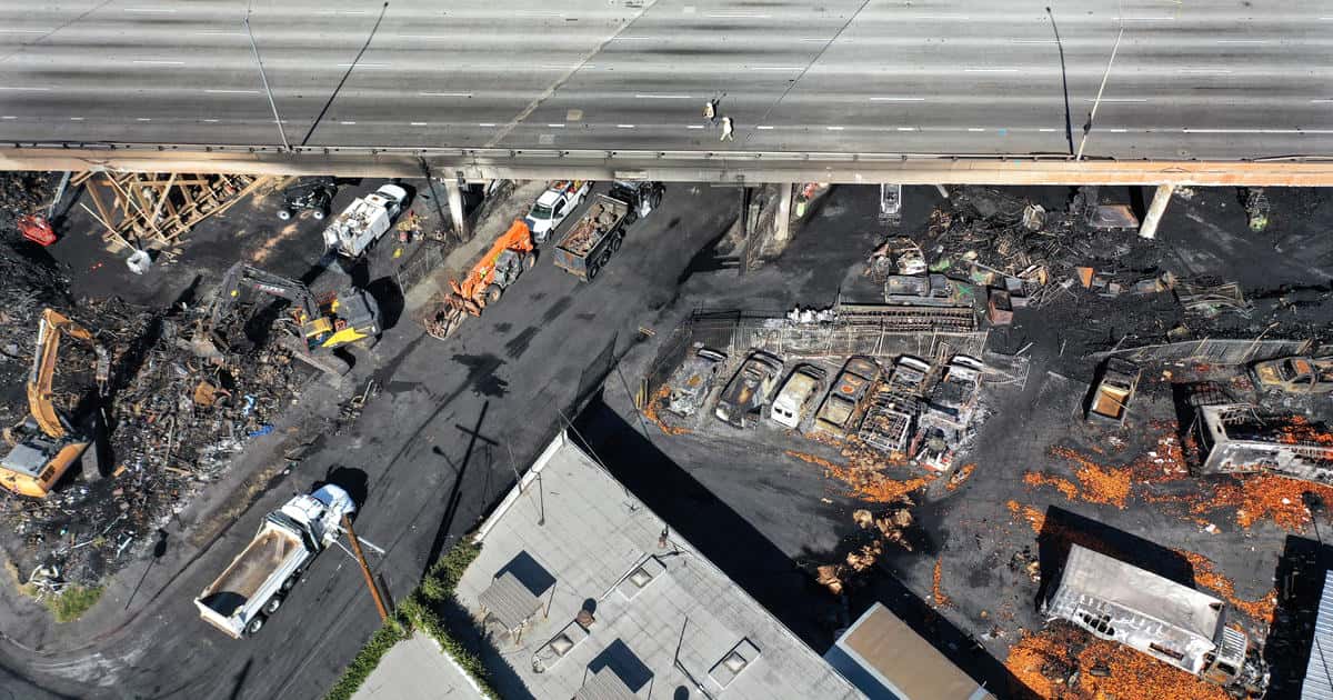 Los Angeles Freeway Reopens Ahead of Schedule After Arson Fire, Ignites ...