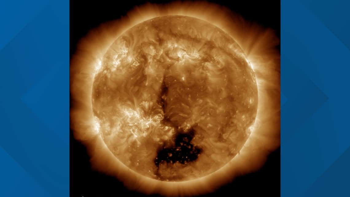 Unprecedented Sun Coronal Hole Emerges, Directs Solar Wind Streams ...